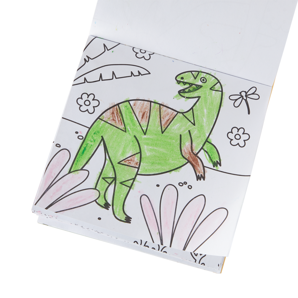 Carry Along Coloring Book and Crayon Set - Dinoland- OOLY