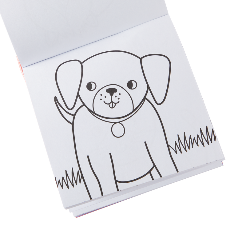 Carry Along Coloring Book and Crayon Set - Pet Pals - OOLY