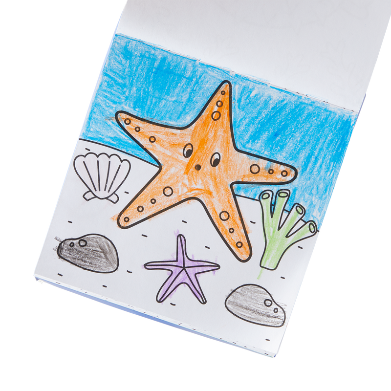 Carry Along Coloring Book and Crayon Set - Sea Life - OOLY