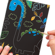 Dinosaur Days Scratch and Scribble Mini Scratch Art Kit - OOLY