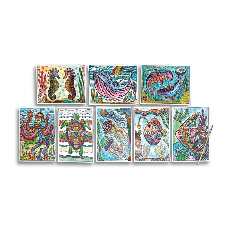 Hidden Colors Magic Paint Sheets - Magic Ocean - OOLY