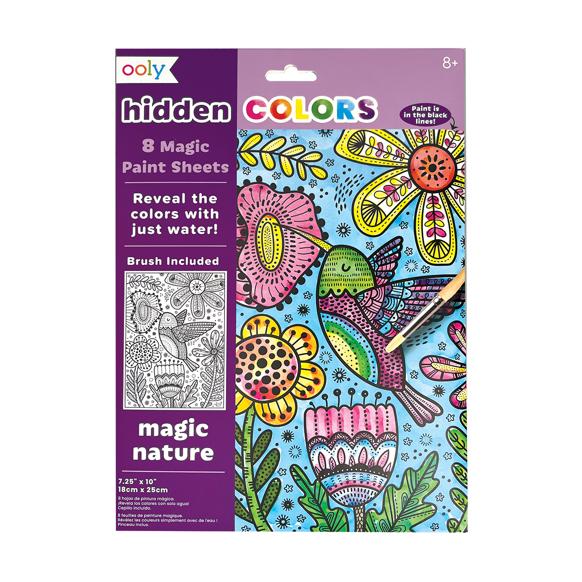 Hidden Colors Magic Paint Sheets - Magic Nature - OOLY